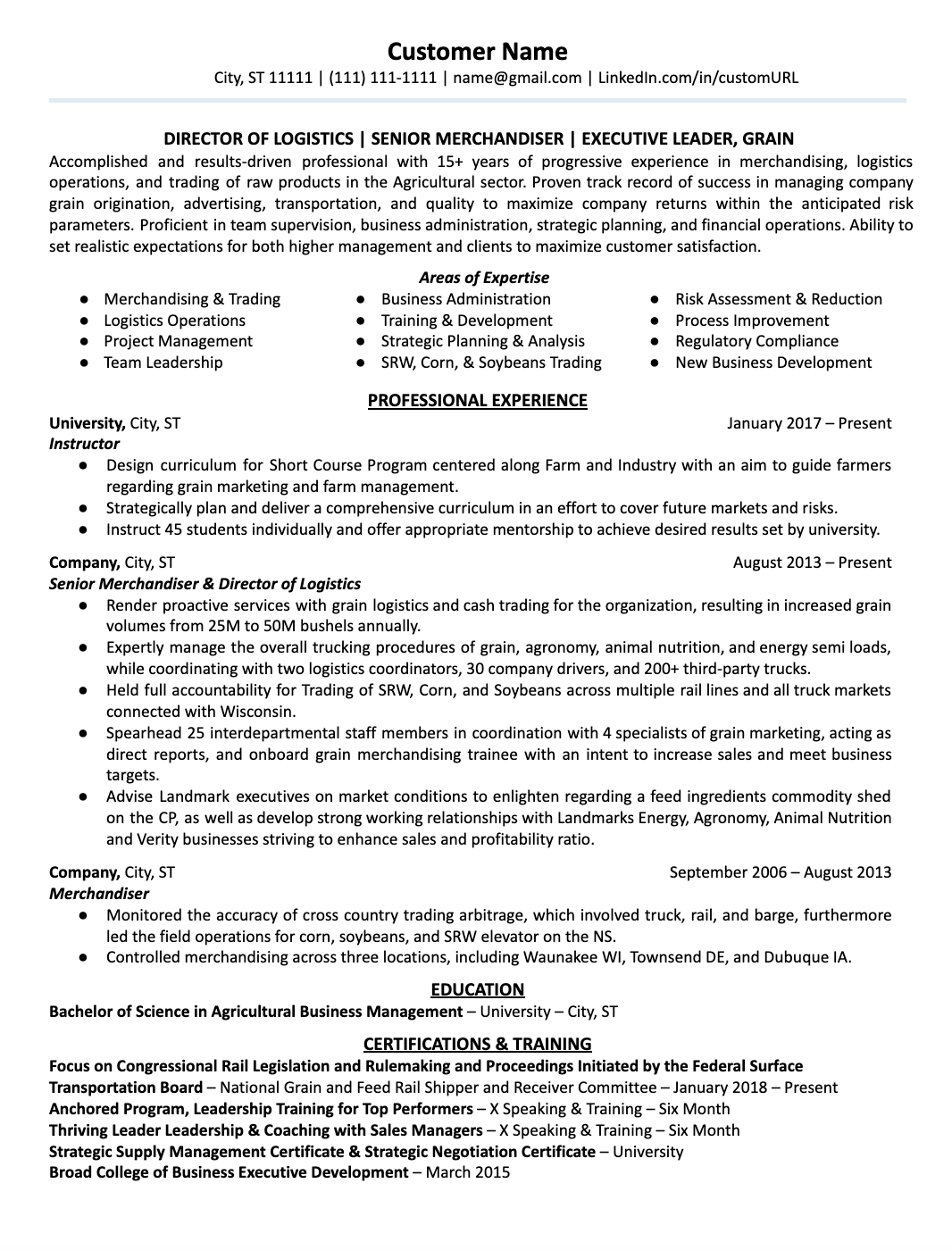 Samples - Innate Resumes